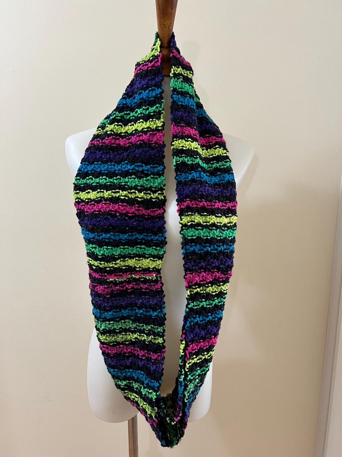 Neon Color Infinity Scarf - Etsy