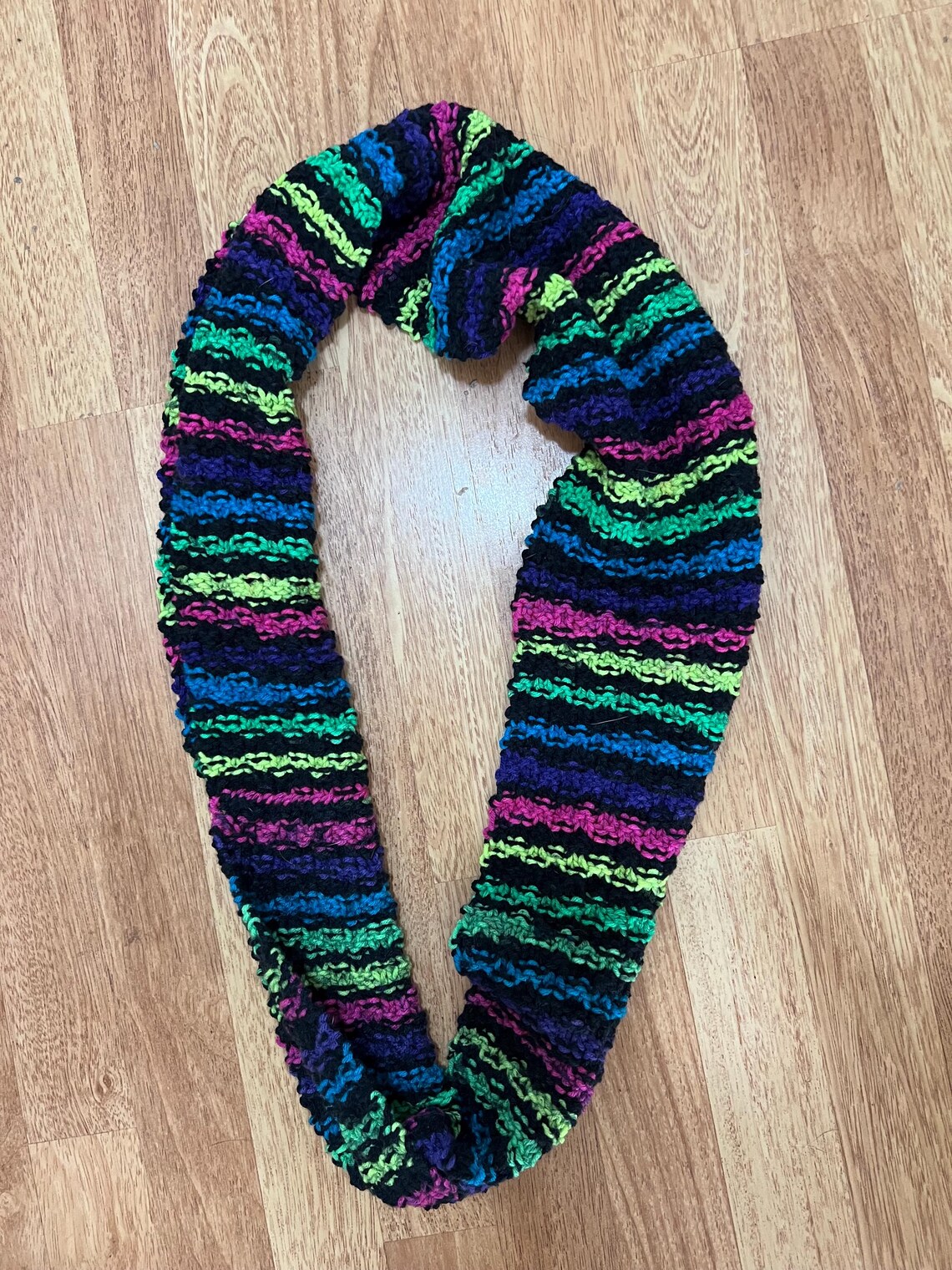 Neon Color Infinity Scarf - Etsy