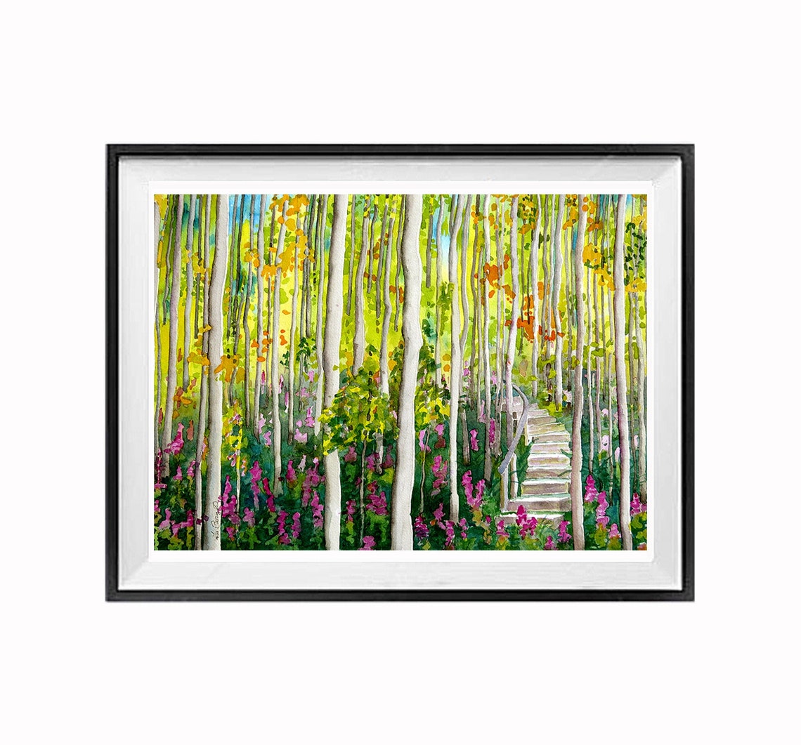 Colorado Poster Forest Poster Woods Landscape Aspen - Etsy