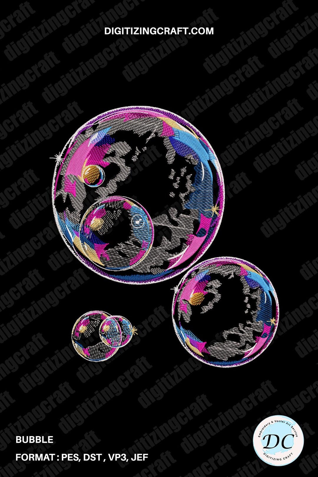 Water Bubble Embroidery Design,water Droplets,water Drops,reflective ...