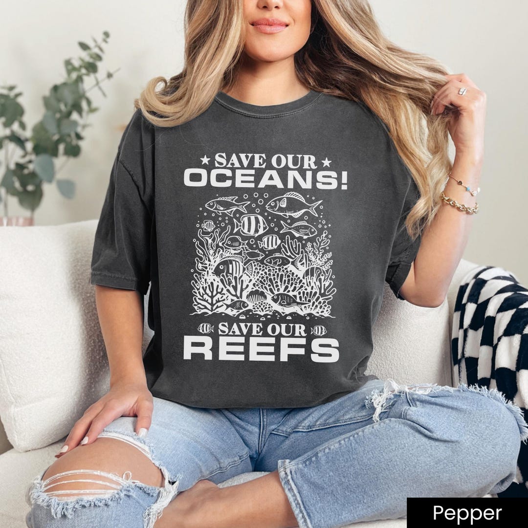 Comfort Colors Save Our Oceans T-shirt, Marine Conservation Tee ...
