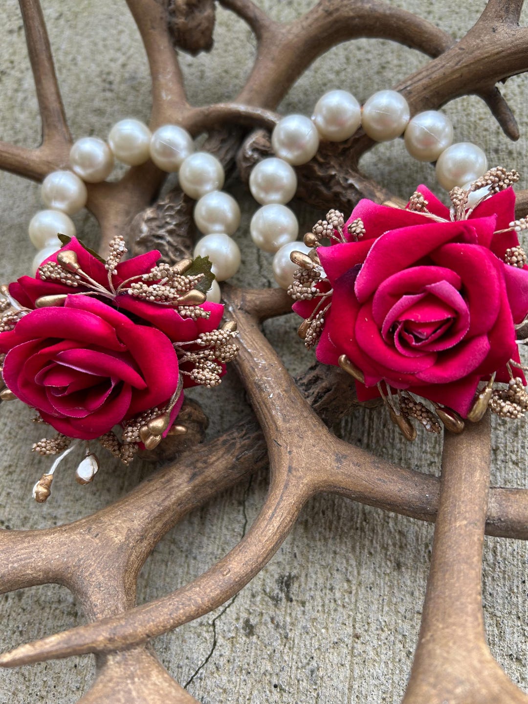 Bracelet ( Artificial Floral Gajrey) - Etsy
