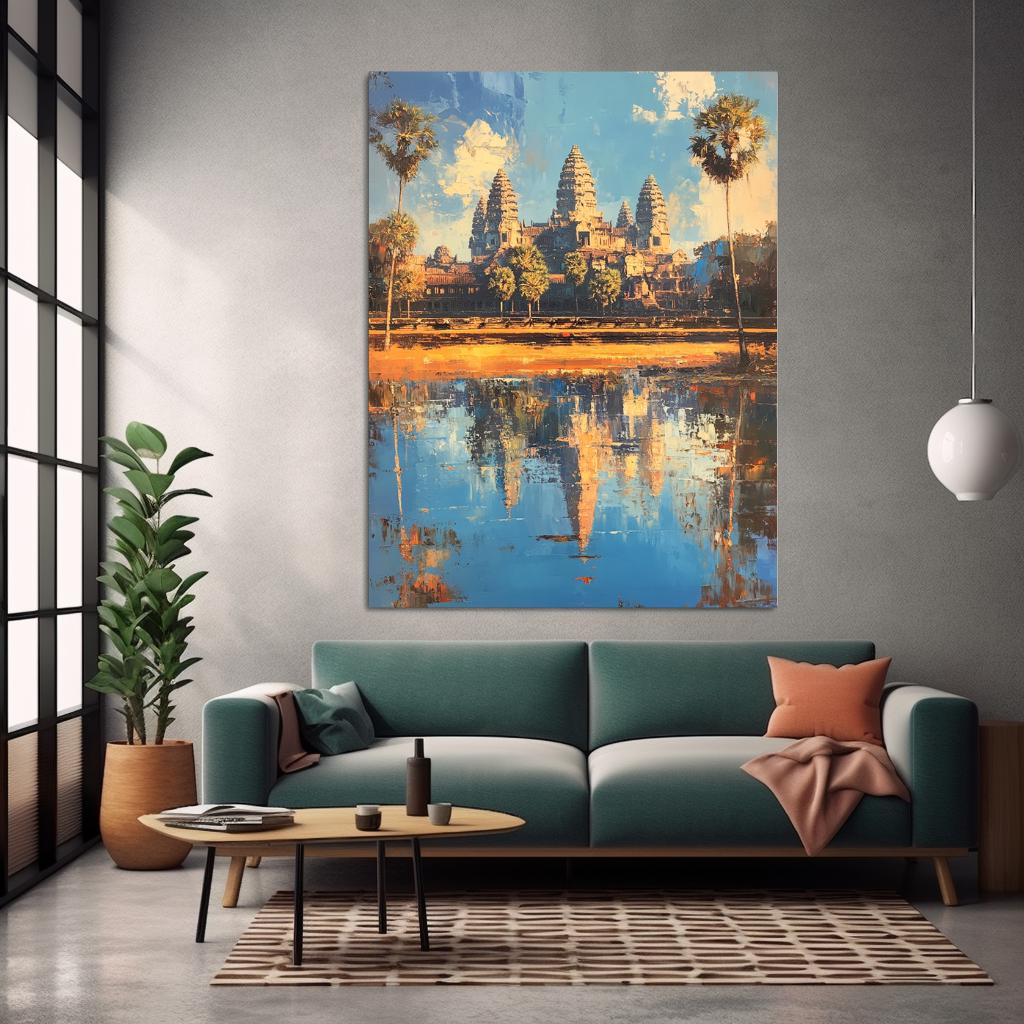 Angkor Wat Printable, Downloadable Art Print, Home Decor, Oil Painting ...