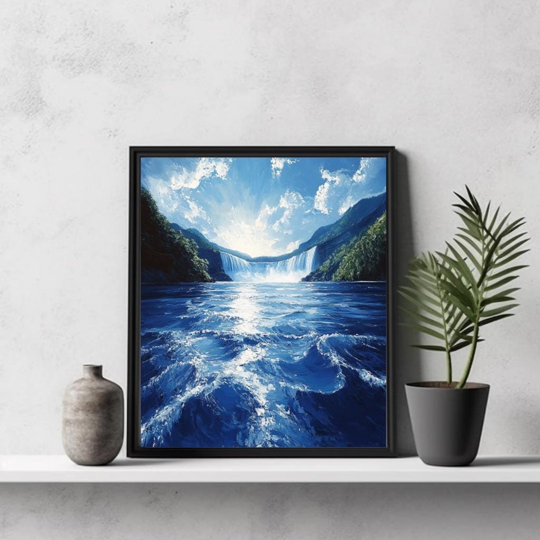 Niagara Falls Printable, Downloadable Art Print, Home Decor, Oil ...