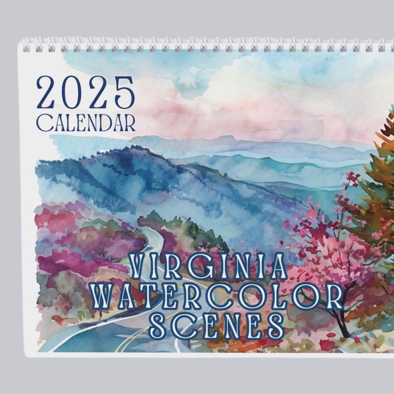 Watercolor Calendar - Etsy