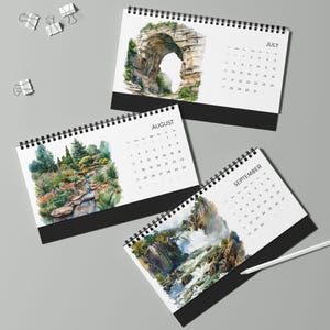 2025 Virginia Watercolor Desk Calendar - Scenic Art for Office or Home ...