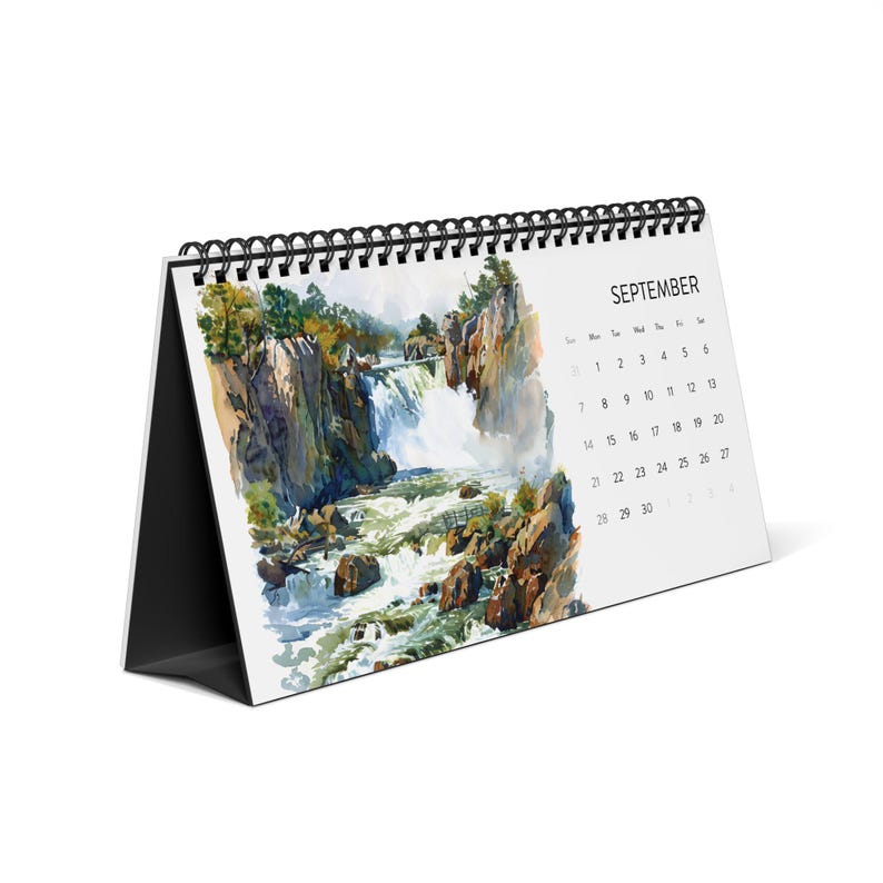 2025 Virginia Watercolor Desk Calendar - Scenic Art for Office or Home ...