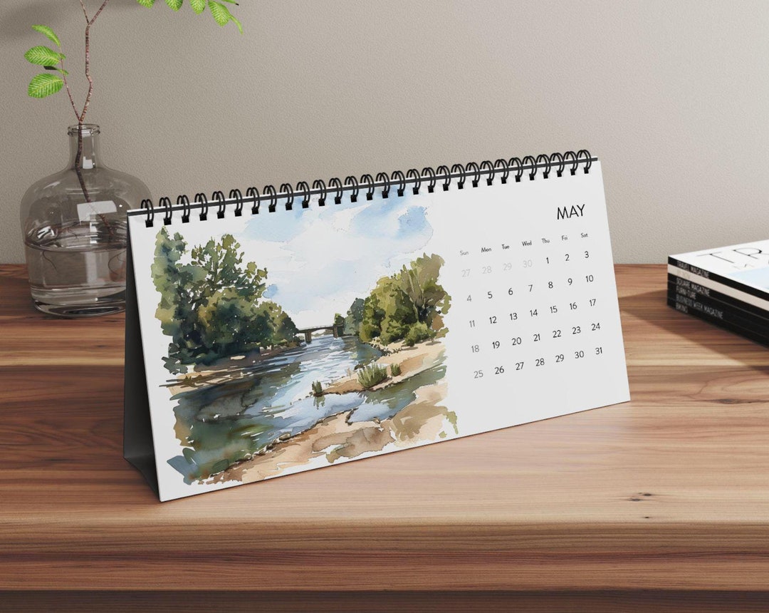 2025 Virginia Watercolor Desk Calendar - Scenic Art for Office or Home ...
