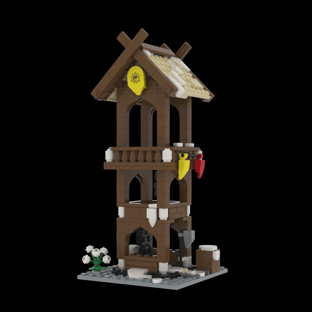 Viking Tower Building Block Set, 3D Puzzle, DIY Craft Kit, Great Adult ...
