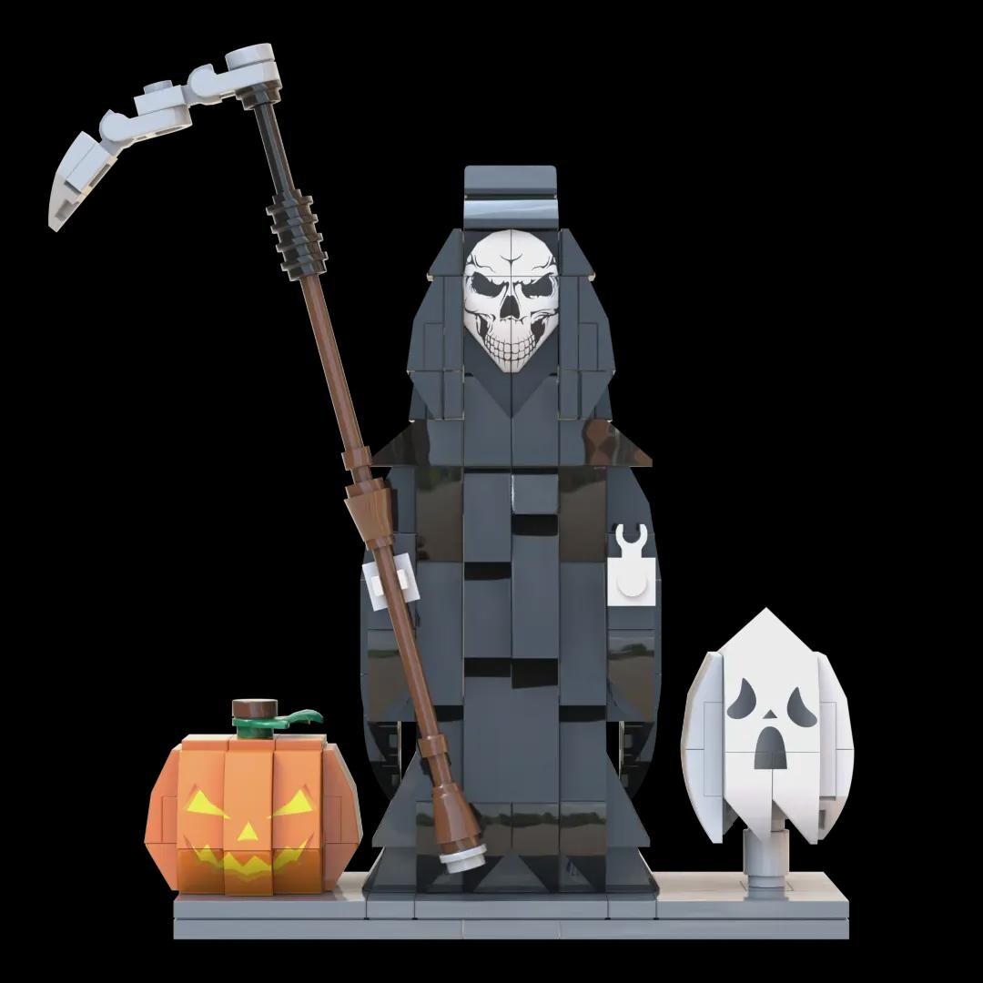 Grim Reaper Building Block Set, 3D Puzzle, DIY Craft Kit, Great Adult ...