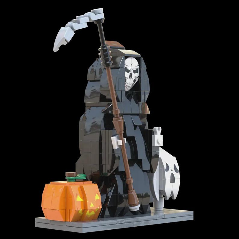 Grim Reaper Building Block Set, 3D Puzzle, DIY Craft Kit, Great Adult ...