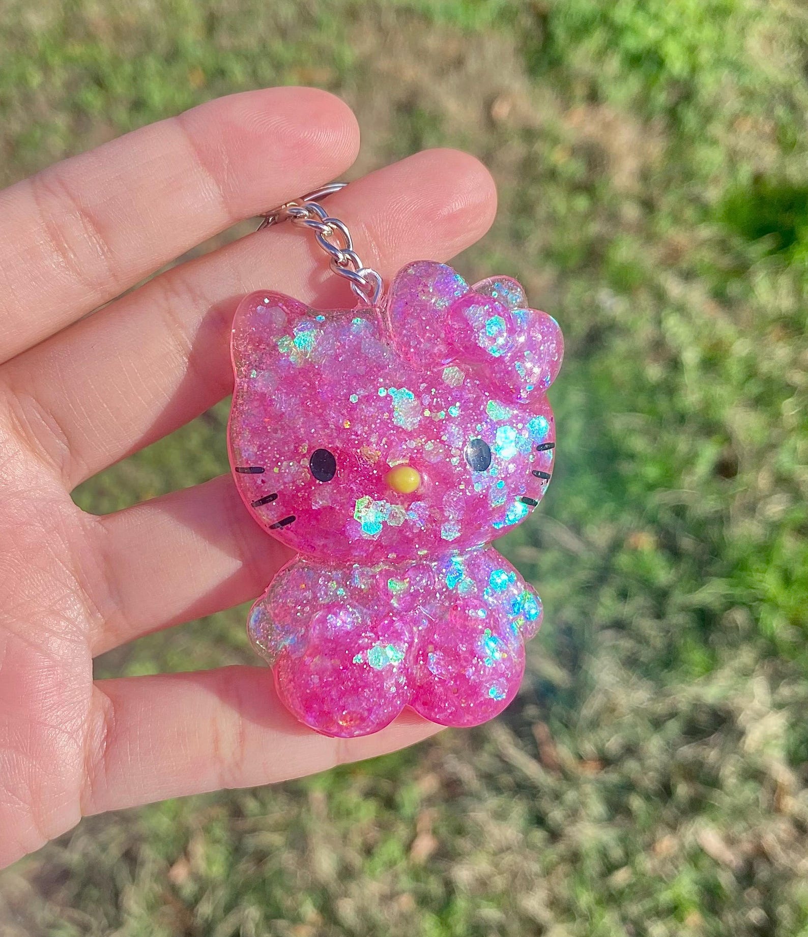 Kitty Keychains Chain Hanger Pendents for Keyrings, Bags Backpack ...