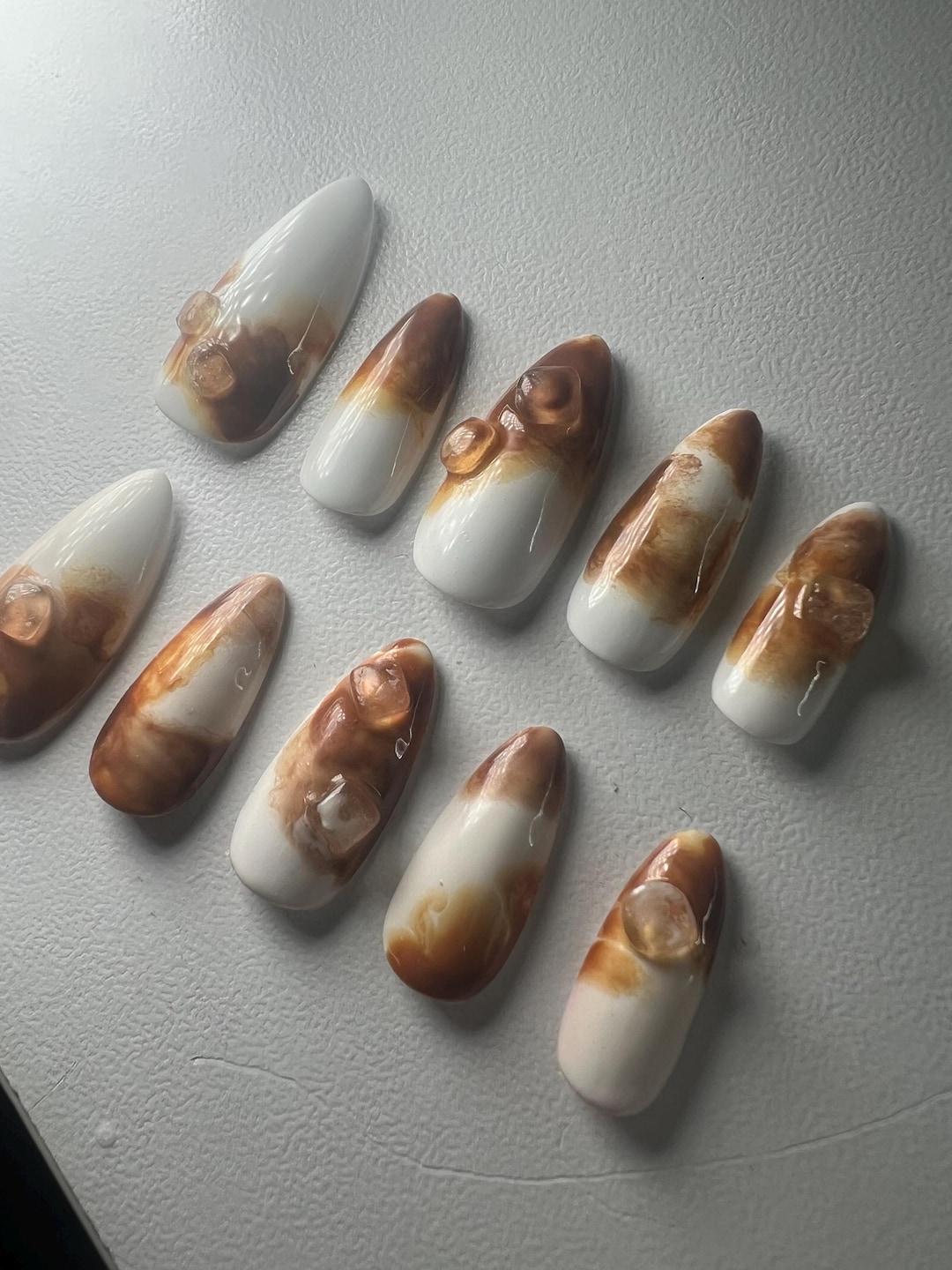 Iced Coffee Cafe Press-on Nails - Etsy