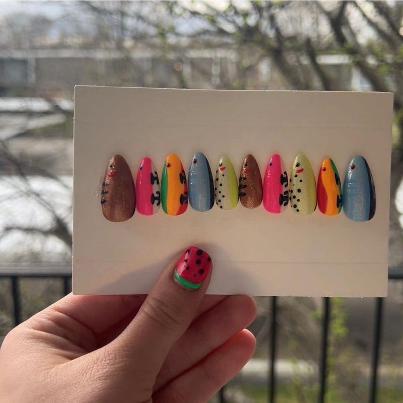 Fishing Lure Nails - Etsy