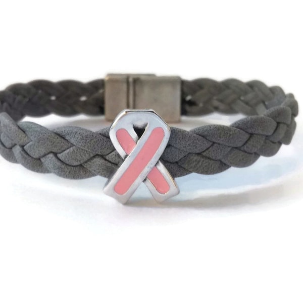 Mens Breast Cancer Bracelet - Etsy