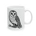 Barn Owl Ceramic Mug, Tyto Alba Coffee Cup, Bird Lover Gift, Nature ...