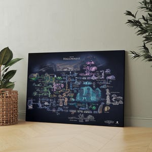 Hollow Knight Map - Print, Canvas, Poster, Wall Art, Wall Decor, Canvas ...