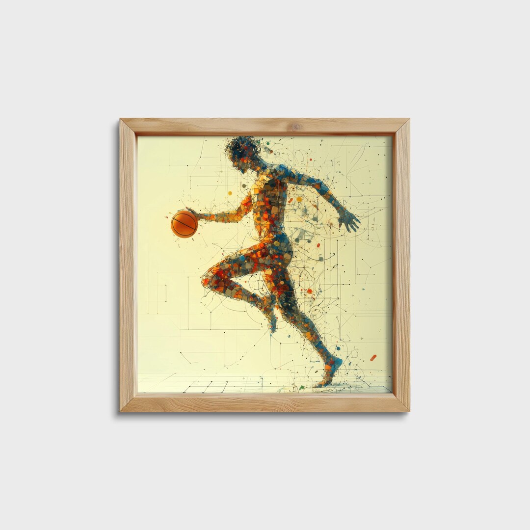 Dribble in Motion – Abstract Art - Etsy