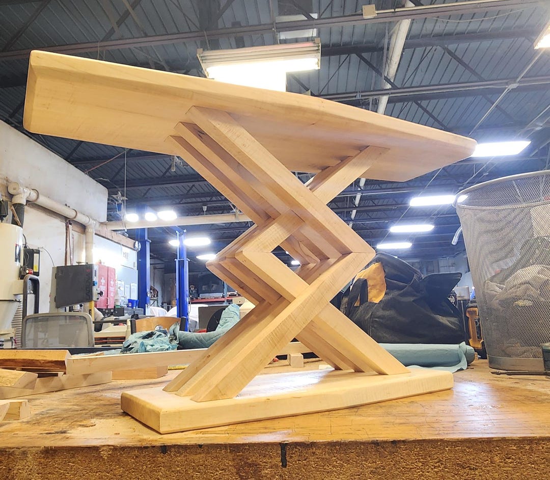 Handcrafted Wood Accent Table - Etsy