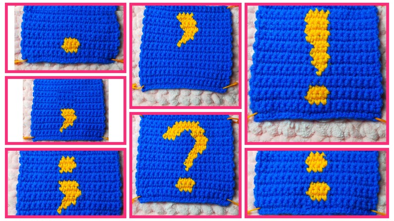 Crochet Numbers and Basic Punctuation Marks - Etsy