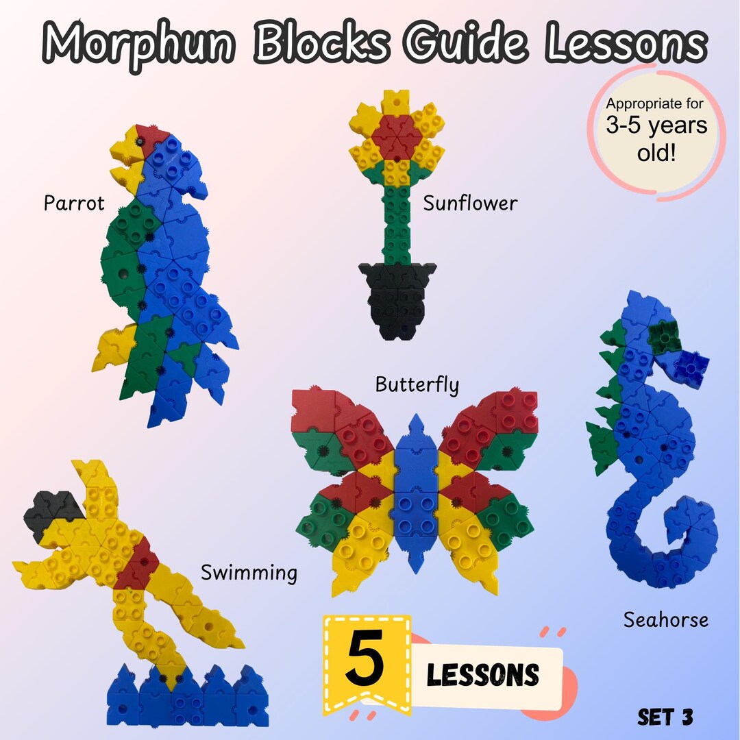 Digital Morphun Blocks Lesson Guide for Children STEM Classroom or Home ...