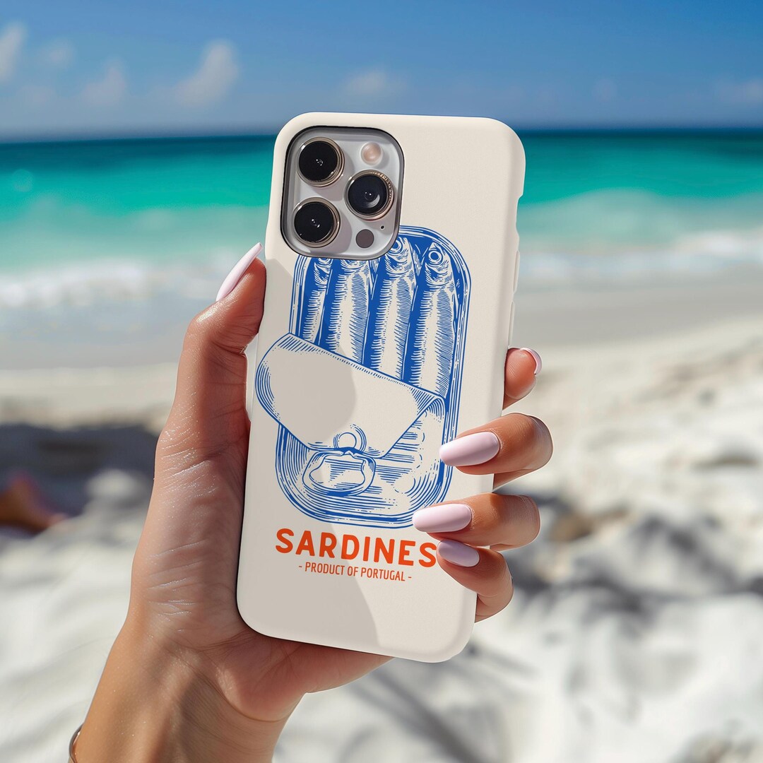 Vintage Sardines Phone Case: Portugal Nautical Design - Etsy
