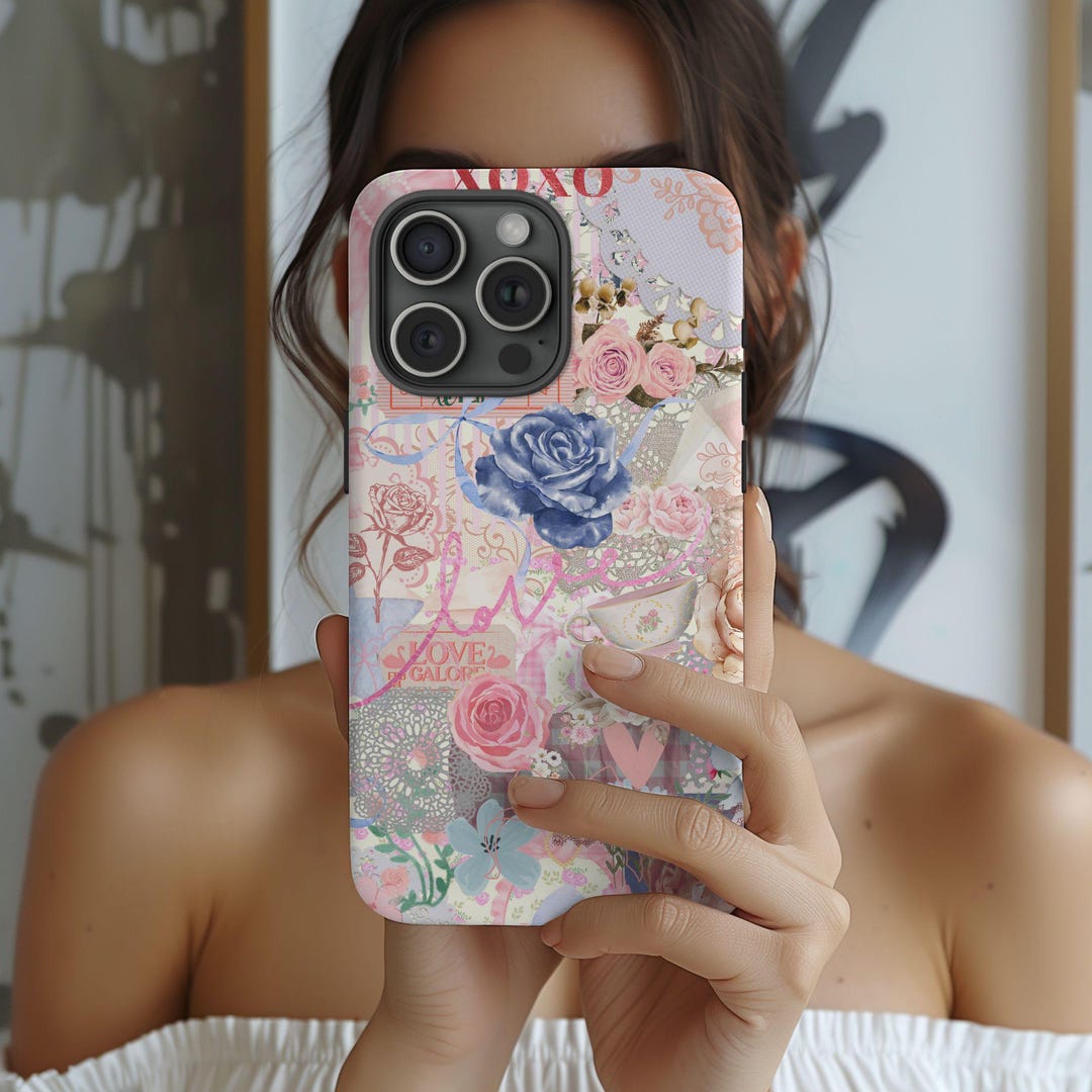 Loveshackfancy Inspired Floral Collage Phone Case, Love Shack Fancy ...