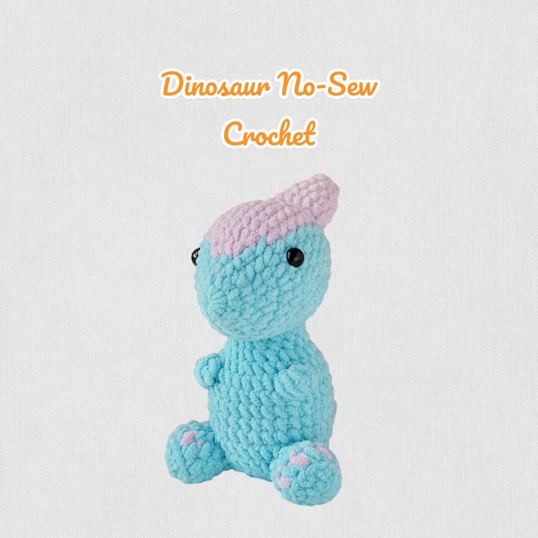 Dinosaur No-sew Crochet, Amigurumi Crochet Pattern, Dinosaur World ...