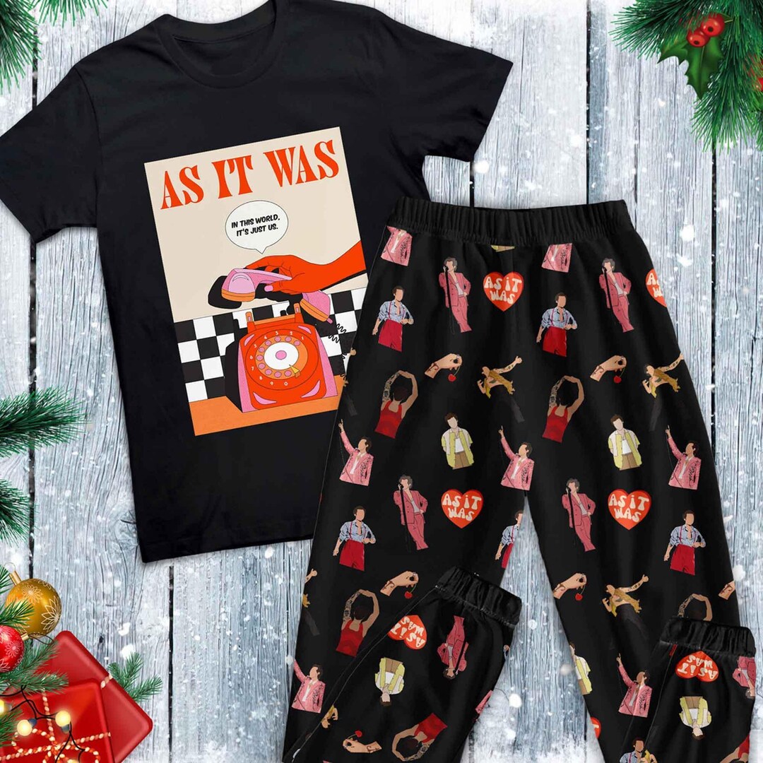 As It Was Pajamas Set, Harry Styles Personalized Family Pajamas - Etsy