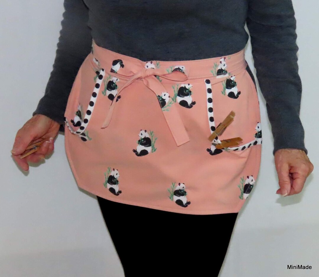 Clothespin Apron, Practical Pocket Apron, Up-cycled Vintage Sheet ...