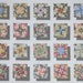 Lap Quilt, 4-patch Posies, One Block Wonder, Stack and Whack, Floral With Grey Shadowbox - Etsy