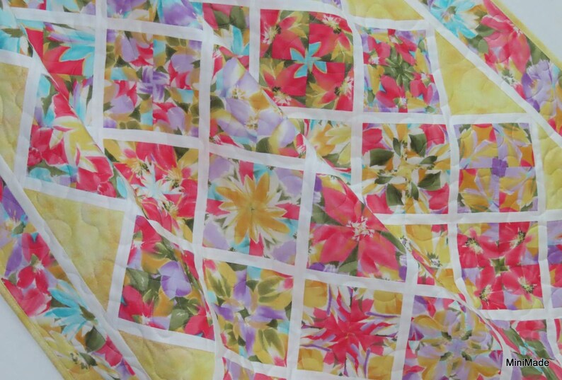 Lap Quilt 4-patch Posies One Block Wonder Stack and Whack - Etsy