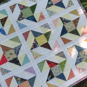 Quilted Table Topper, Friendship Stars, Hst's, Colourful - Etsy