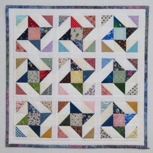 Quilted Table Topper, Friendship Stars, Hst's, Colourful - Etsy