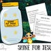 Shine for Jesus Firefly Jar Craft: Bible Lesson Activity (3-page ...