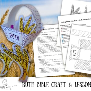 Ruth and Naomi Bible Lesson & Craft: Sunday School Activity (PDF ...