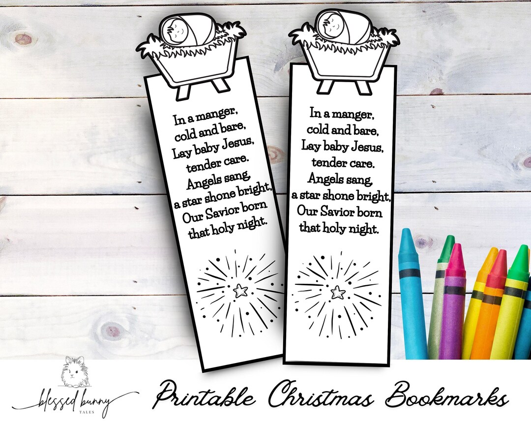 Printable Christmas Bookmark- Bible Lesson- Sunday School- Homeschool ...