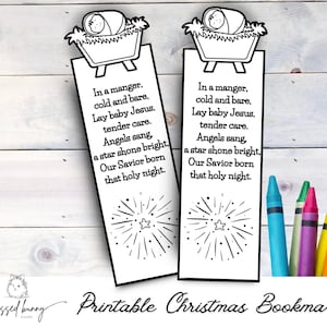 Printable Christmas Bookmark- Bible Lesson- Sunday School- Homeschool ...