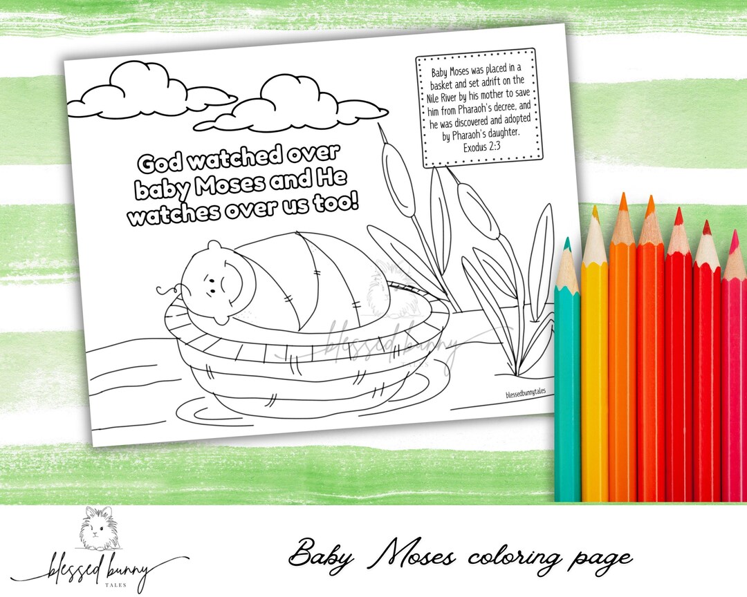 Baby Moses-exodus Bible Lesson and Craft Bible Craft Sunday School ...
