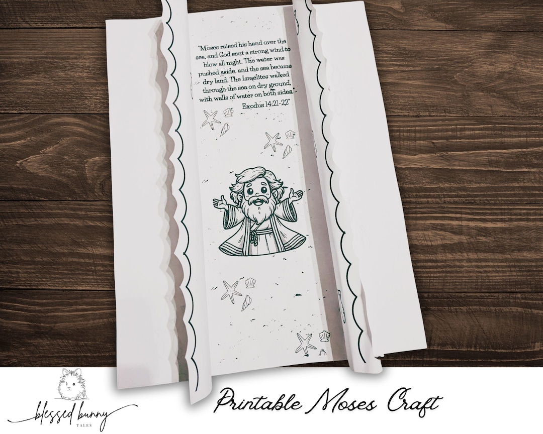 Moses Craft- Bible Lesson- Sunday School- Homeschool Printable ...