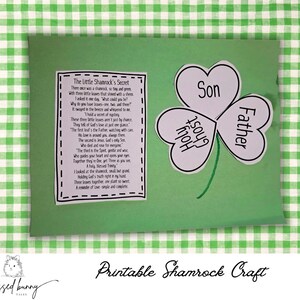 Holy Trinity Craft- Bible Lesson- Sunday School- Homeschool Printable ...