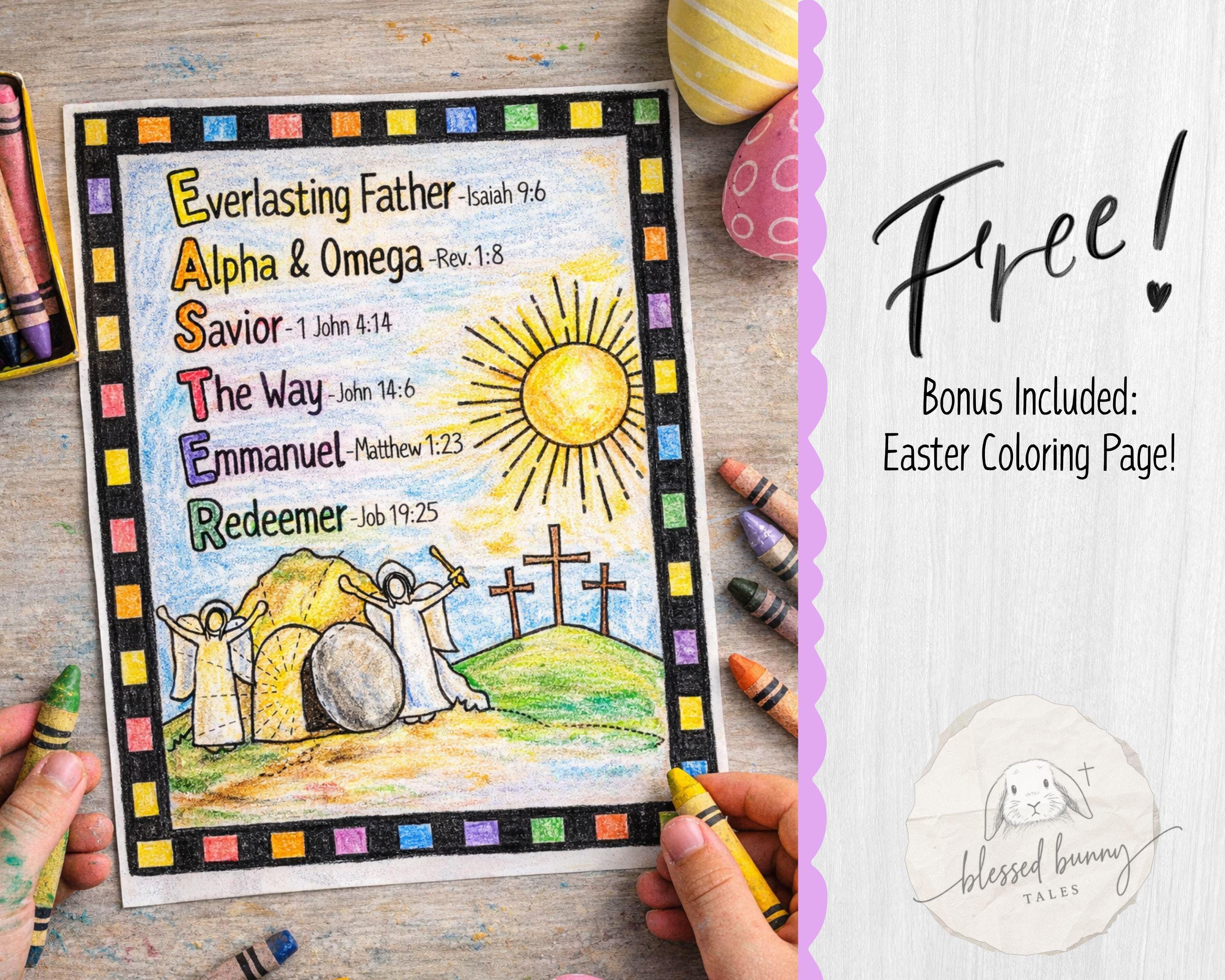 Faith Based Easter Craft: Printable (PDF) - Etsy