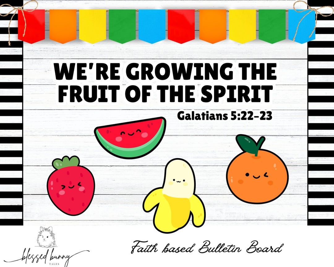 Fruit of the Spirit Bulletin Board Set: Christian Classroom Decor ...