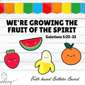 Fruit of the Spirit Bulletin Board Set: Christian Classroom Decor ...