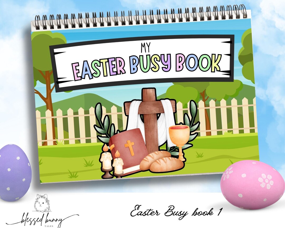 Easter Bible Busy Book Printable | Christian Easter Activity for Kids ...