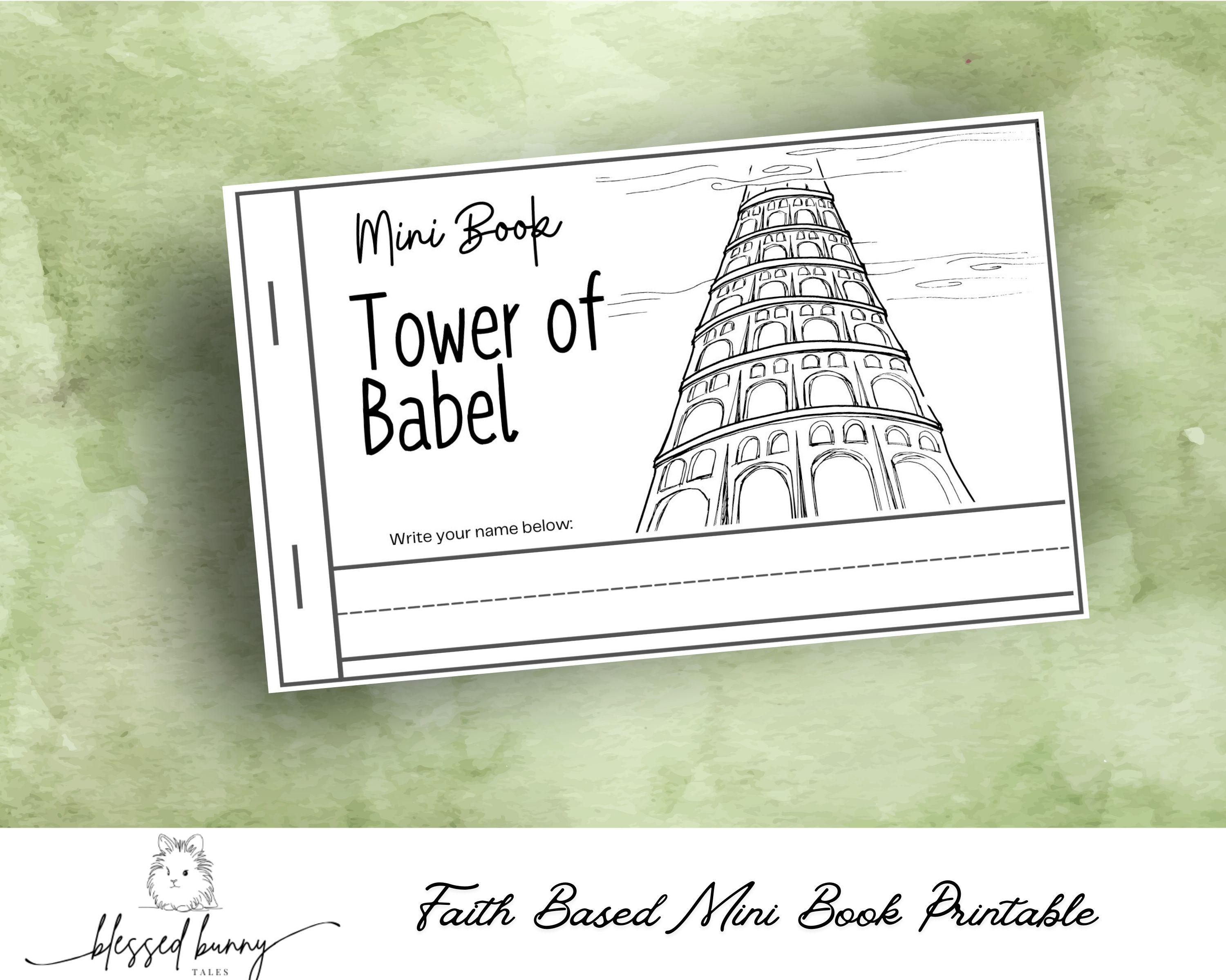 Tower of Babel Mini Book: Printable Bible Story (PDF) - Etsy
