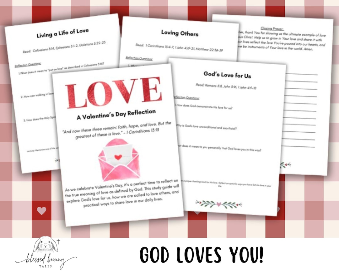 Valentine's Day Bible Lesson: Printable (PDF) - Etsy