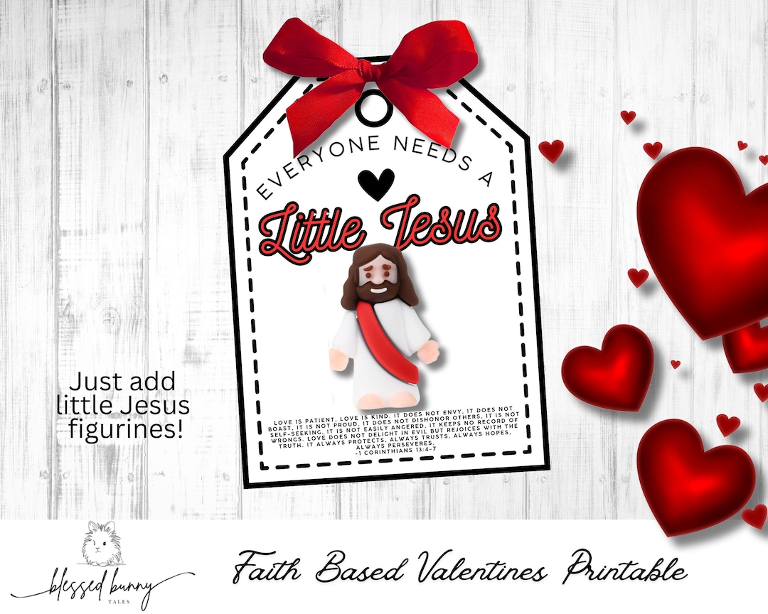 Everyone Needs a Little Jesus Printable Tags- Jesus Figurine Tags ...