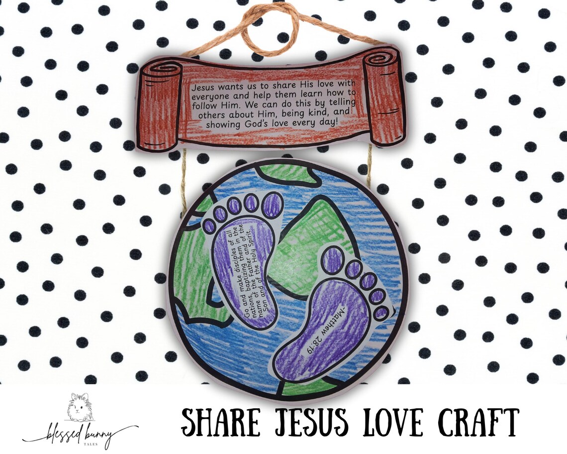 Go & Make Disciples Printable Craft: Bible Verse Activity (PDF Download ...