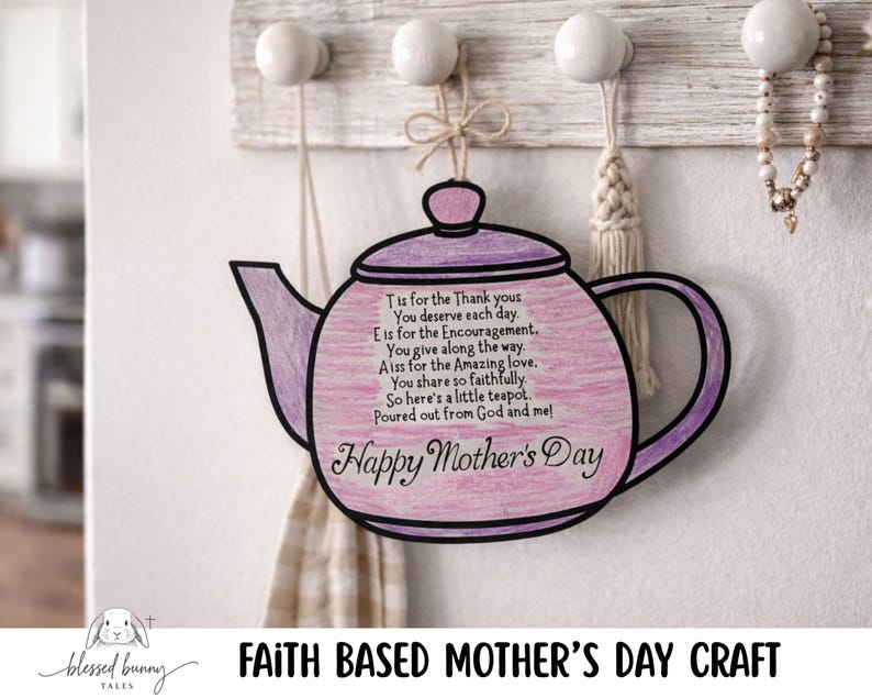 Mother's Day Teapot Poem Craft: DIY Card for Kids (instant Download) - Etsy